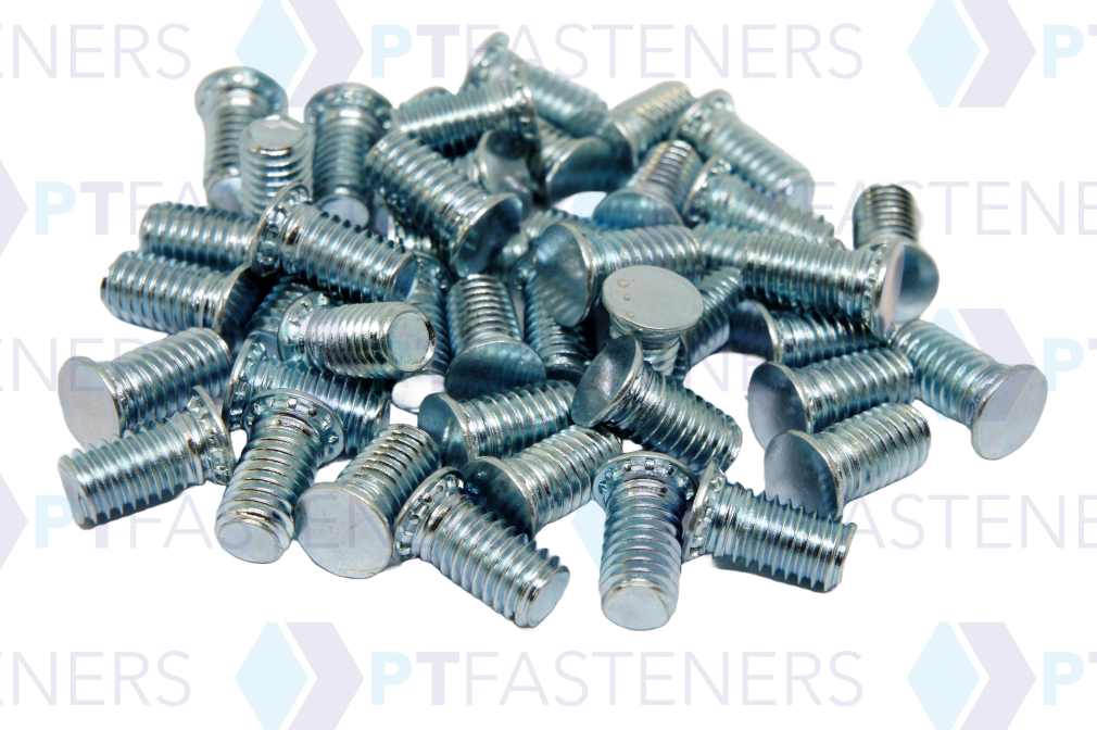 Self-Clinching Flush Head Stud M6-12 (100 pcs) | PT Fasteners