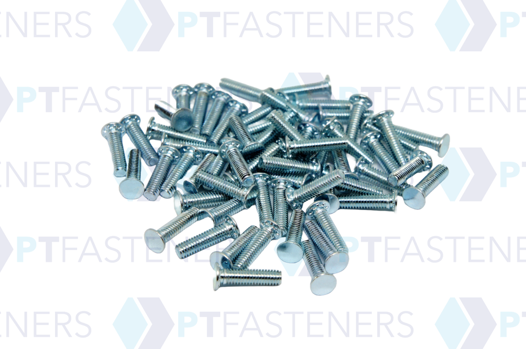 Self-Clinching Flush Head Stud M2.5-10 (100 pcs) | PT Fasteners